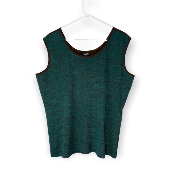 Misook | Tops | Misook Nwt Brown And Green Tank Xl | Poshmark
